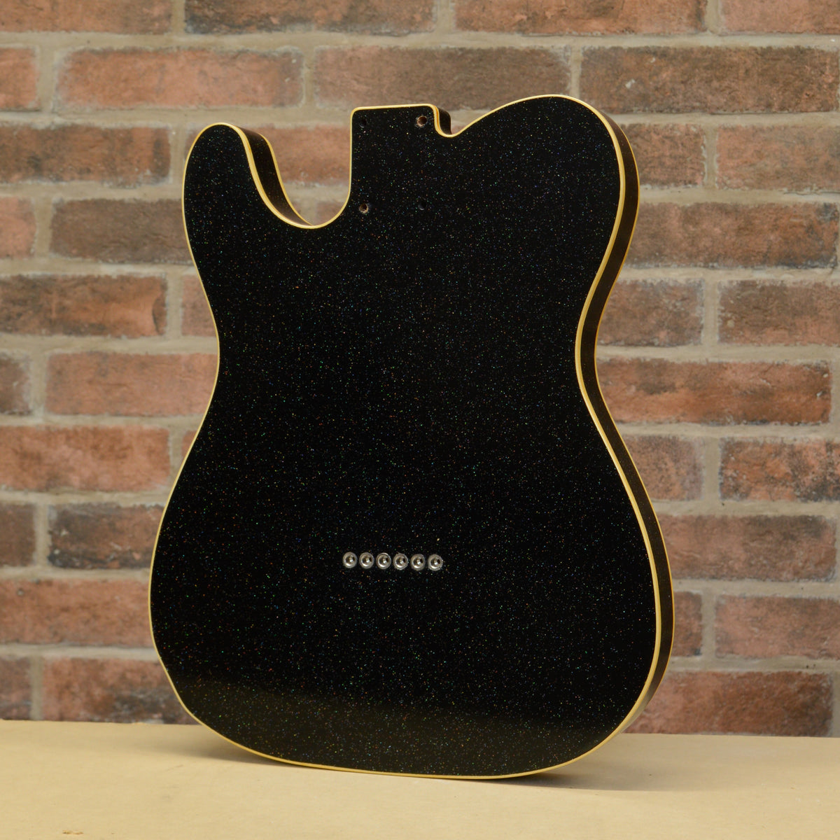 Black Asteroid Metal Flake Double Bound TC Body GE0468 – Golden Era Aged Guitars