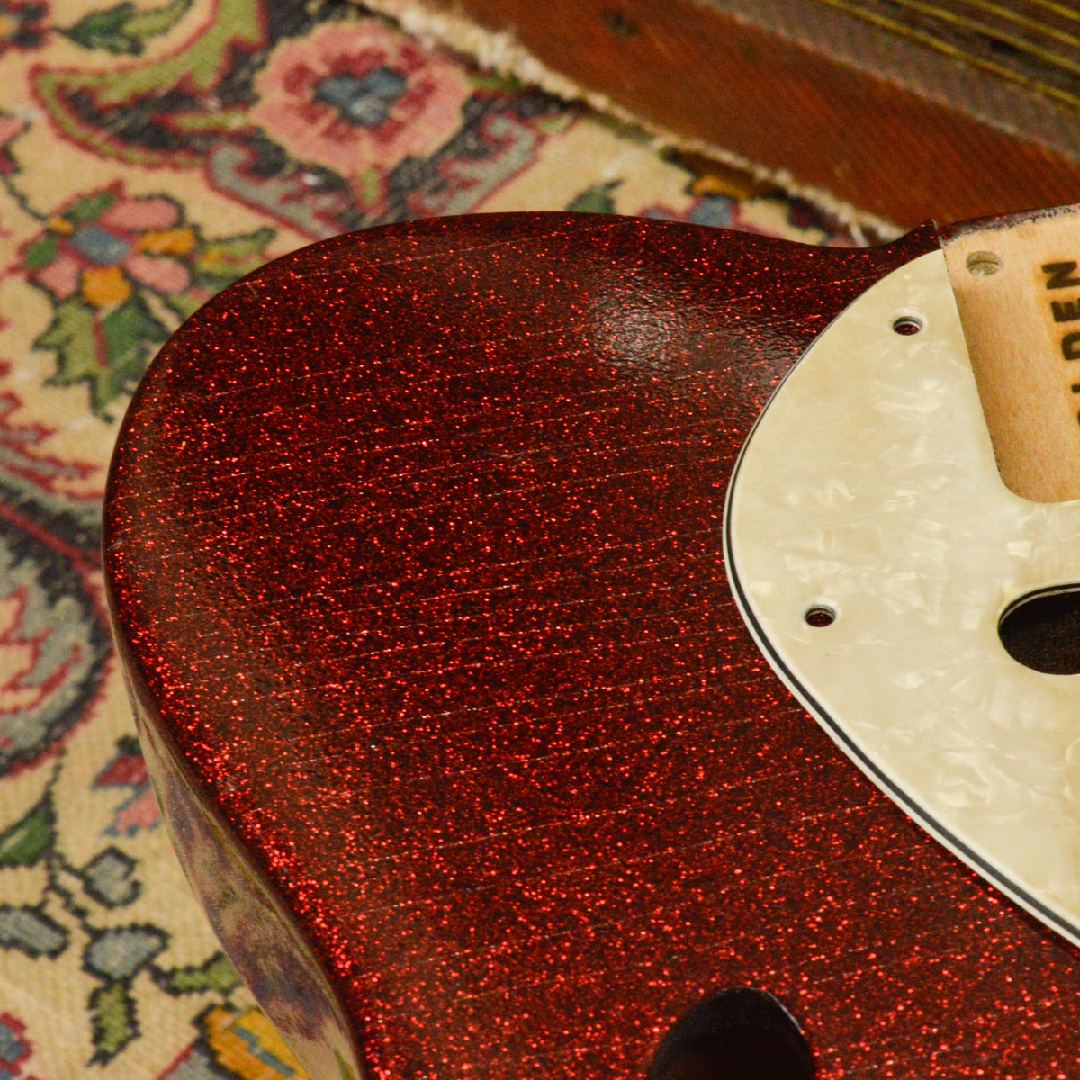 Root Beer Metal Flake Thinline Body GE0419 – Golden Era Aged Guitars